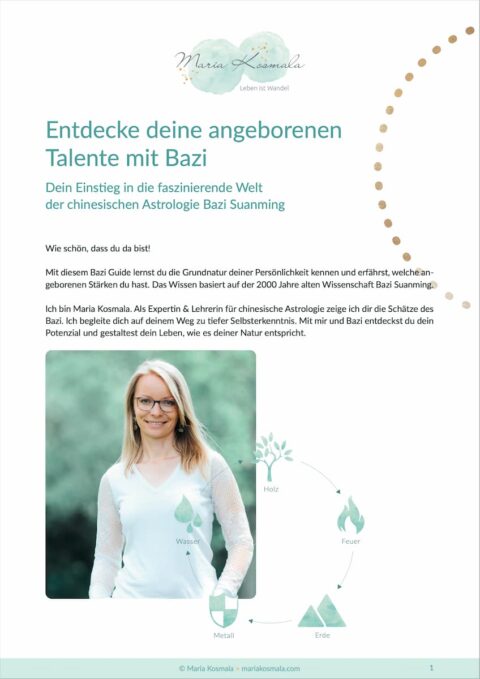 Das bedeuten die 4 Säulen in deinem Bazi Chart - Erklärung